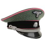 Buy German Waffen SS Officer Visor Cap without Insignia - Field Grey ...