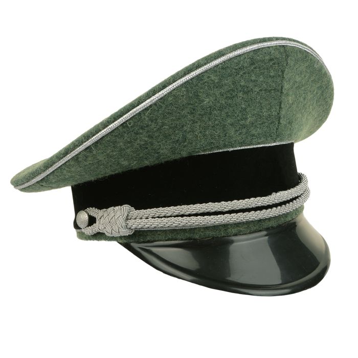 Buy German Waffen SS Officer Visor Cap without Insignia - Field Grey ...