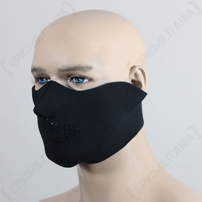 Neoprene Half Mask - Black - Epic Militaria