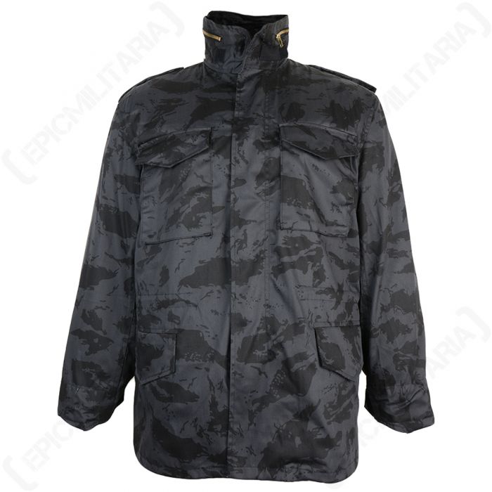 US M65 Style Field Jacket With Liner - Russian Night Camo War Military ...