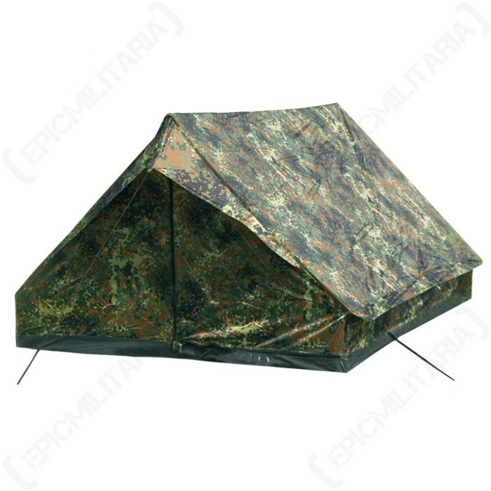 Two Person Mini Pack Super Tent - Flecktarn - Epic Militaria