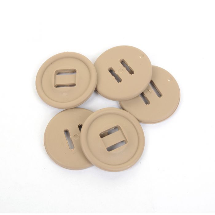 British Army Style 31mm Slotted Buttons - Khaki - Epic Militaria