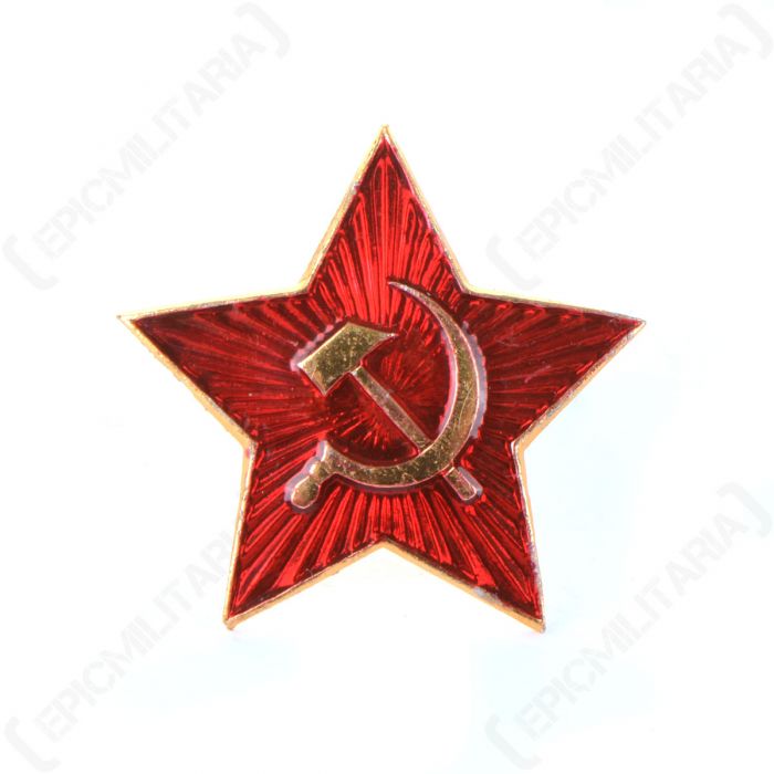 Soviet Red Star Cap Badge - Large - Epic Militaria