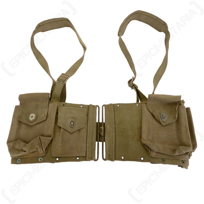 Original Belgian Magazine Combat Belt Bar - Olive Drab - Epic Militaria