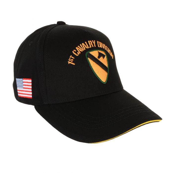 US 1st Cavalry Division Baseball Cap - Black - Epic Militaria