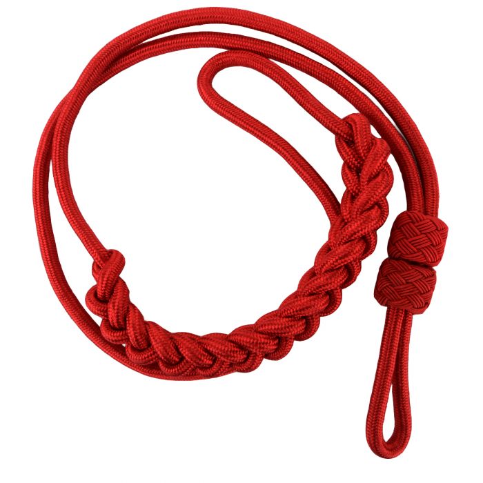 British Army Plaited Lanyard - Red - Epic Militaria