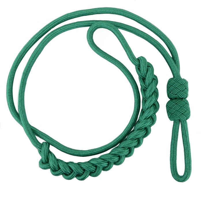 British Army Plaited Lanyard - Emerald Green - Epic Militaria