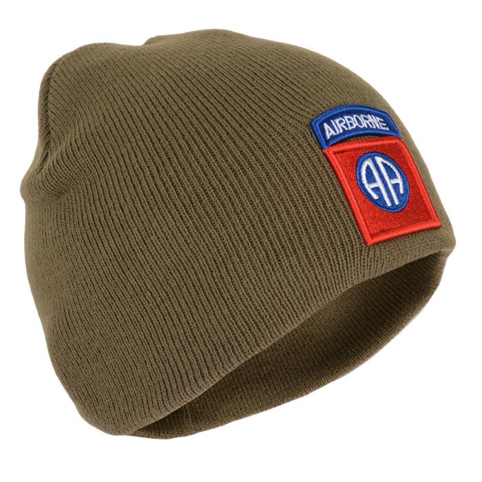 82nd Airborne Beanie Hat - US Olive - Epic Militaria