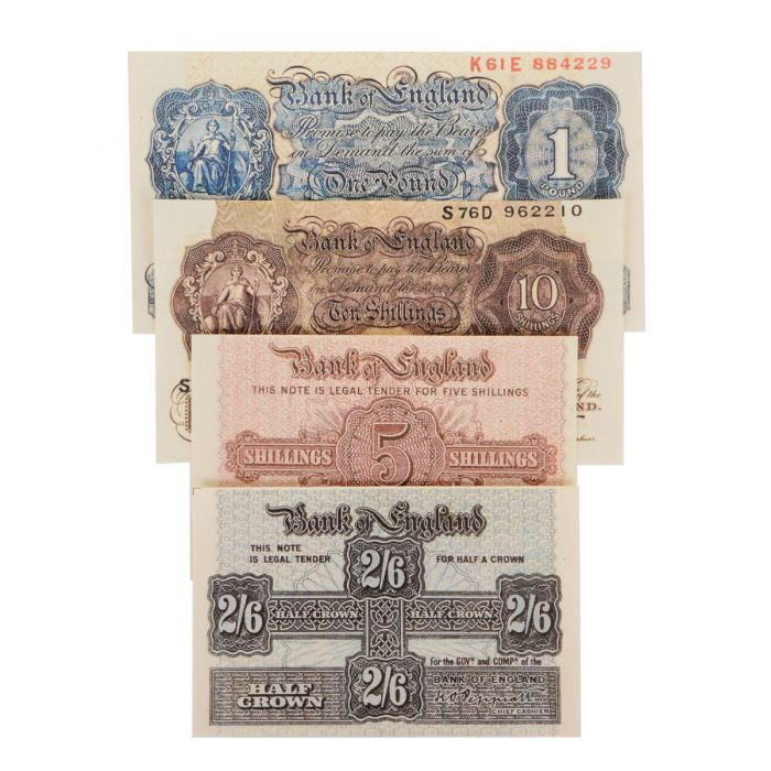 British WW2 Banknotes Five and Ten Shillings, One Pound Note - Epic ...
