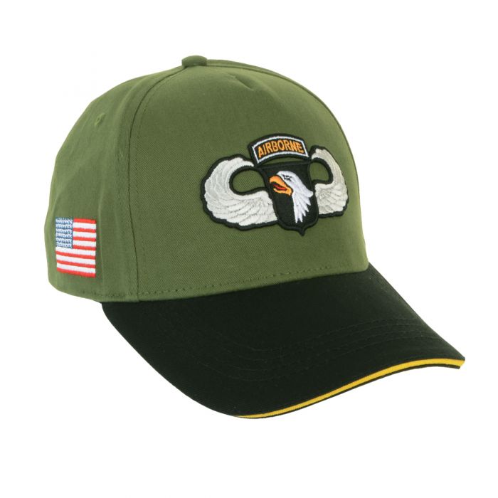 101st Airborne Baseball Cap - Olive Green - Epic Militaria