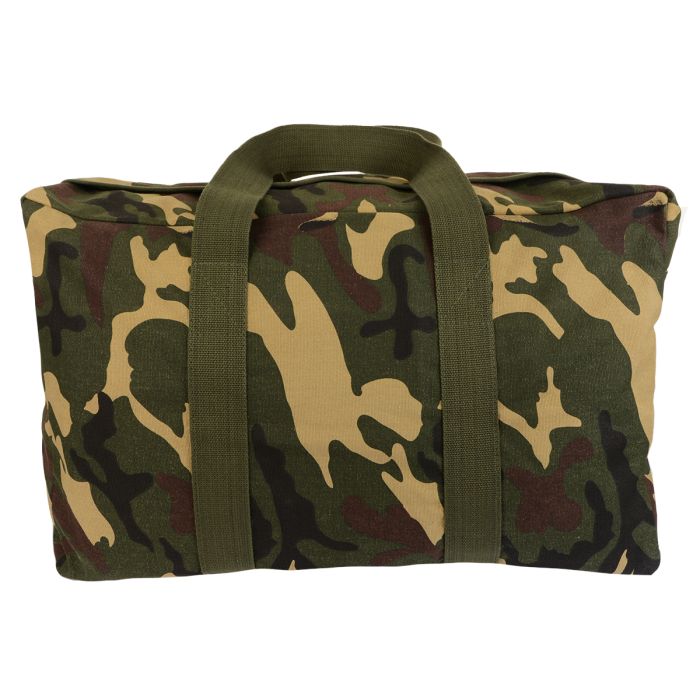 Buy Rothco Canvas Parachute Cargo Bag Woodland Camo - Epic Militaria