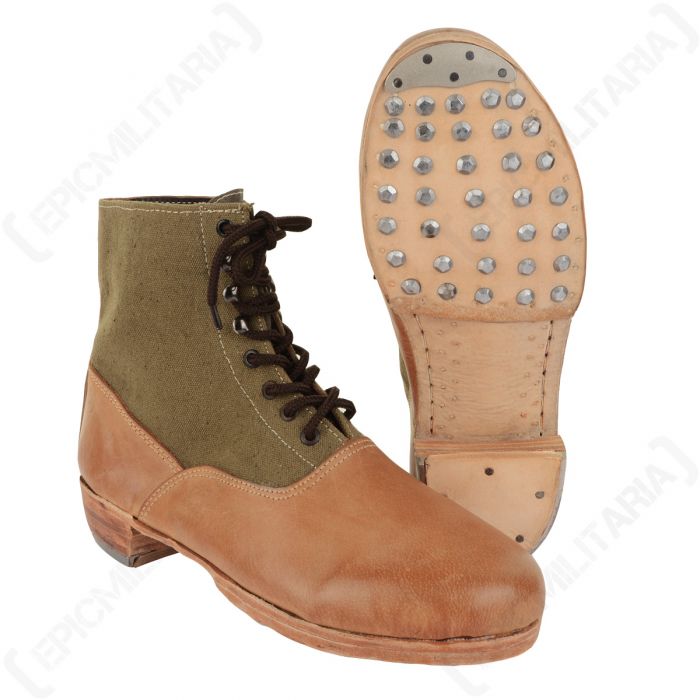 German WW2 DAK Low Boots - Epic Militaria