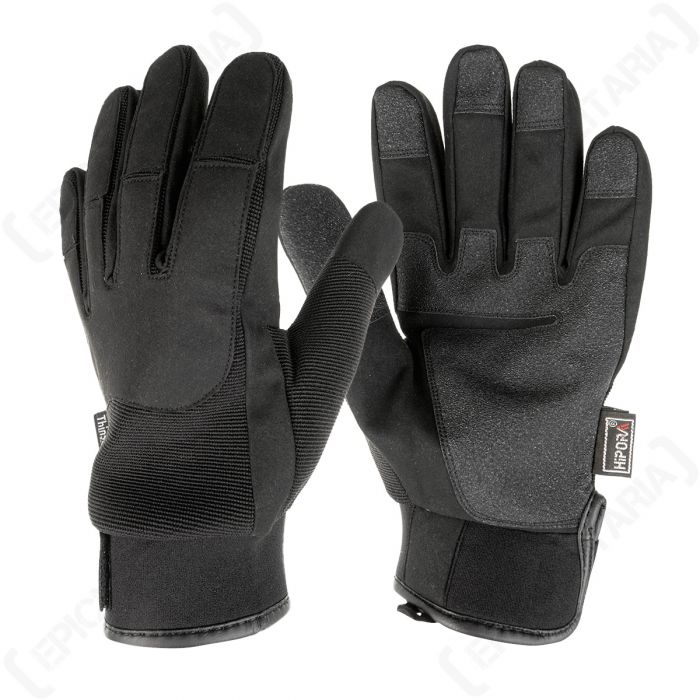 Army Style Winter Gloves - Black - Epic Militaria