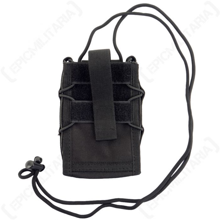Mobile Phone Molle Pouch - Black - Epic Militaria