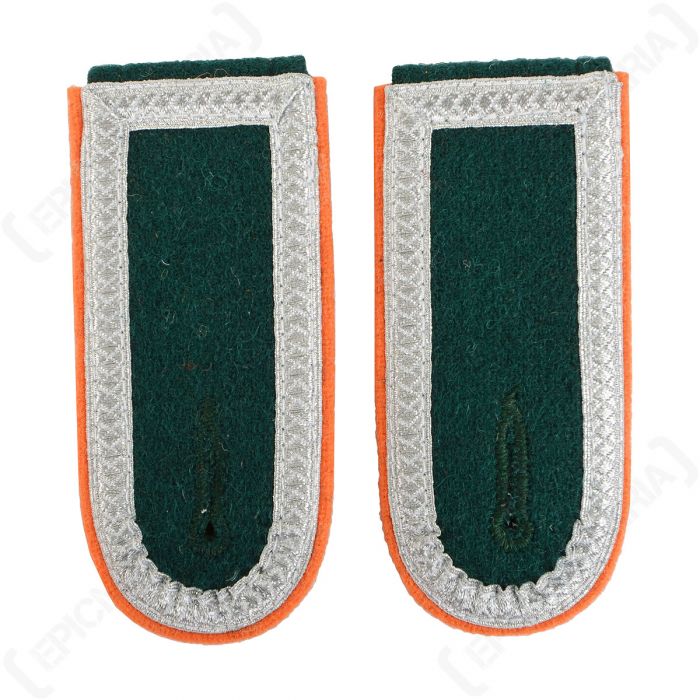 Green NCO Unterfeldwebel Shoulder Boards - All Divisions - Epic Militaria