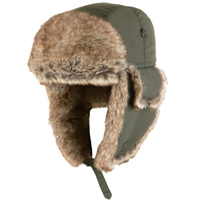 Taslan Ushanka Trapper Hat - Olive - Epic Militaria
