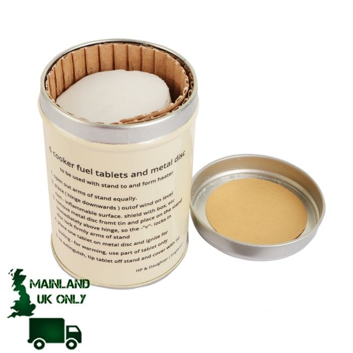 WW2 British Army Fuel Cooker Tablet Tin With Hexamine Tablets - Epic ...