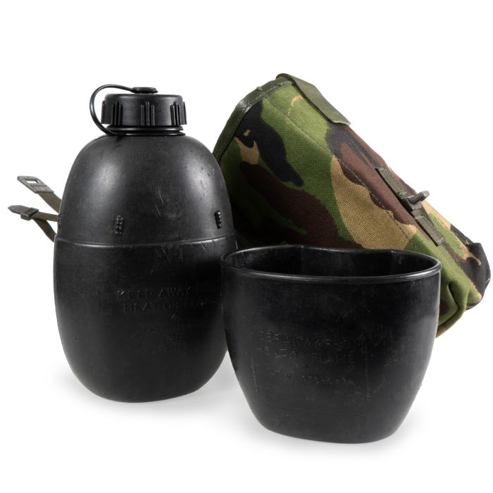 Original British Army Water Bottle with Pouch - DPM - Epic Militaria