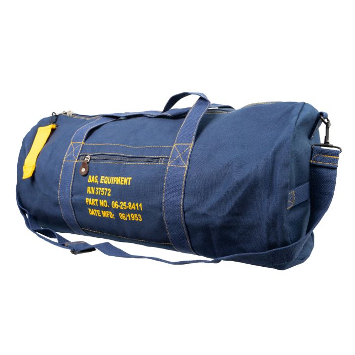 Buy Rothco 24" Paratrooper Style Canvas Equipment Bag - Navy Blue ...