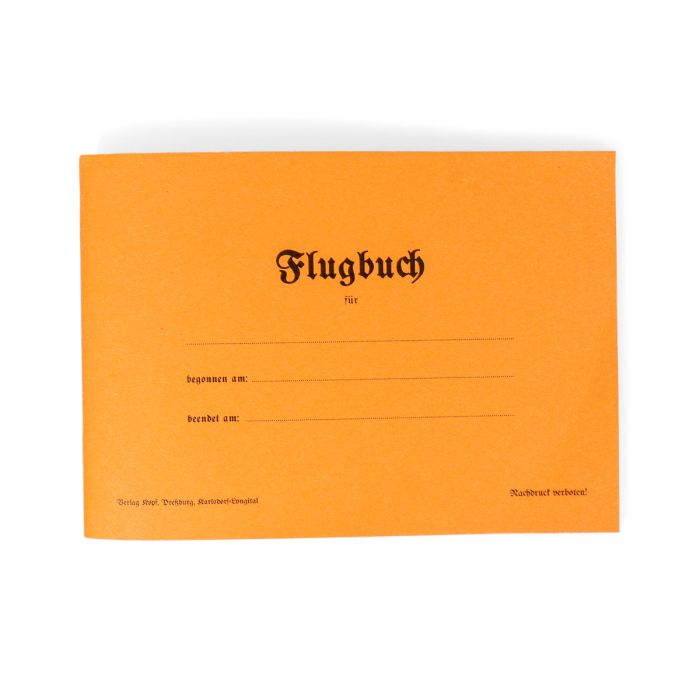 WW2 German Luftwaffe Pilot Flight Book - Orange Version 2 - Epic Militaria