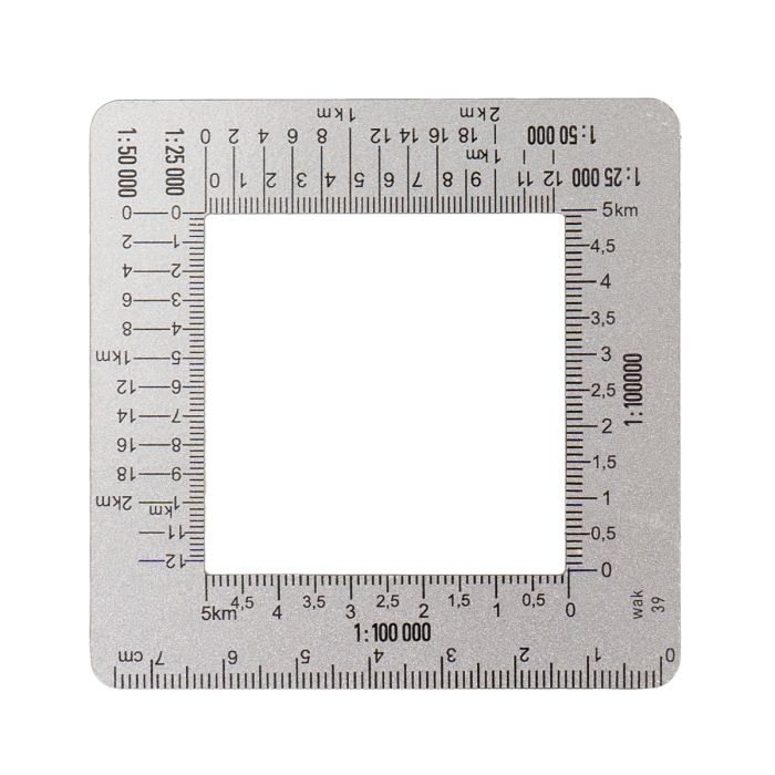 WW2 German Square Planzeiger Mapcase Ruler - Epic Militaria