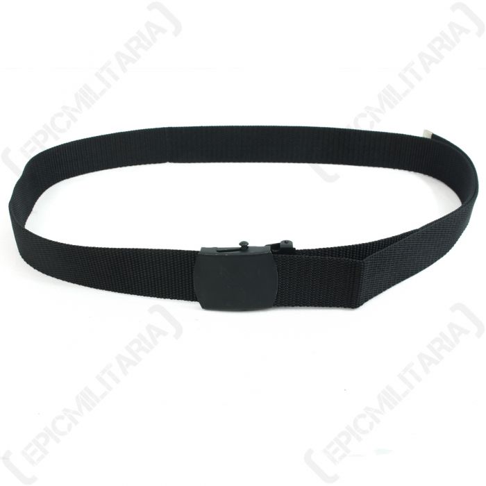 Original Dutch Black Belt with Buckle - Epic Militaria