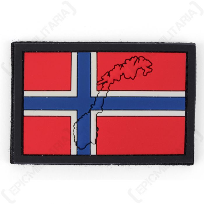 PVC Norway Flag Patch - Epic Militaria