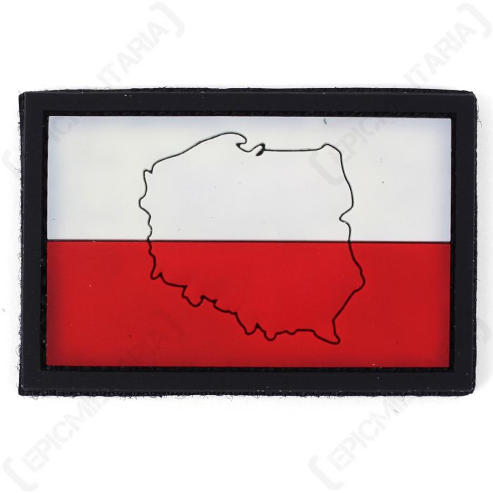 PVC Poland Flag Patch - Epic Militaria