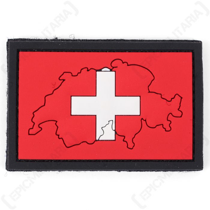 PVC Switzerland Flag Patch - Epic Militaria