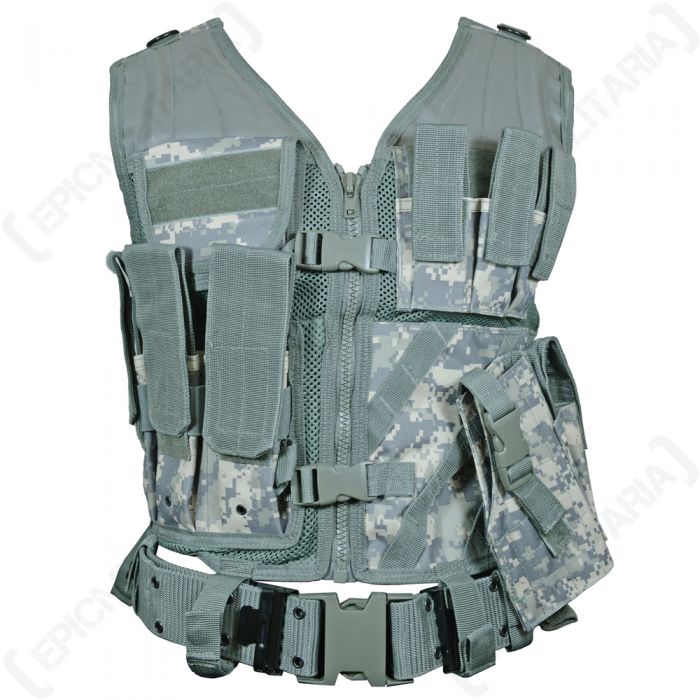 AT Digital Camo USMC Tactical Vest with Belt - Epic Militaria