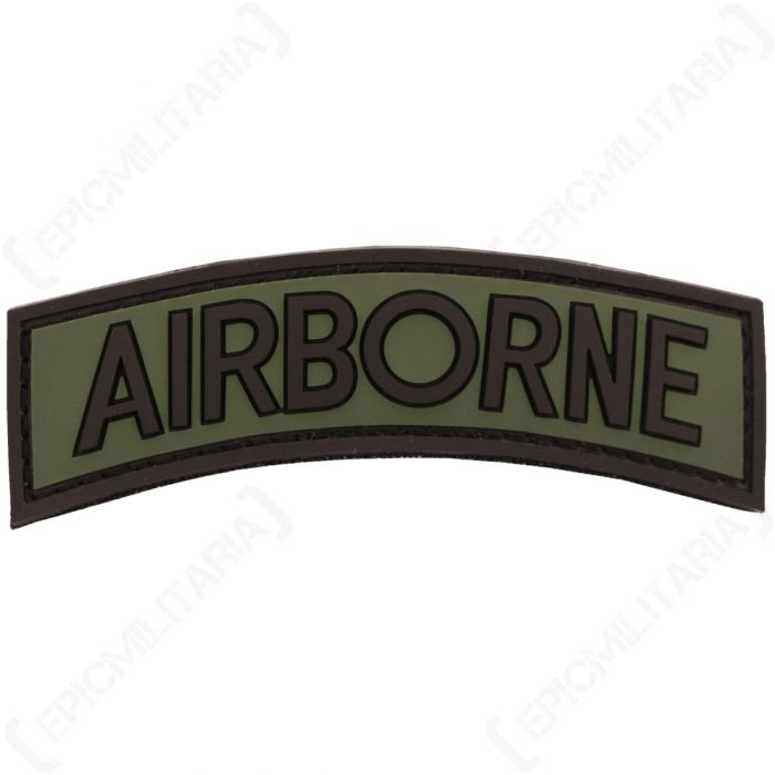 Airborne Shoulder Patch - PVC Olive - Epic Militaria
