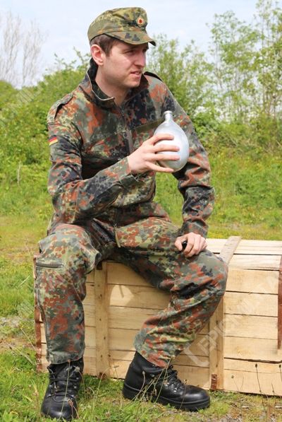 Original German army flecktarn camo overall suit combat tanker coverall ...