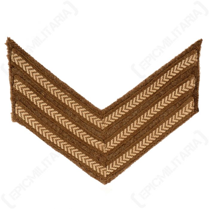 Original British Army Rank Stripe Chevrons - Sergeant - Epic Militaria