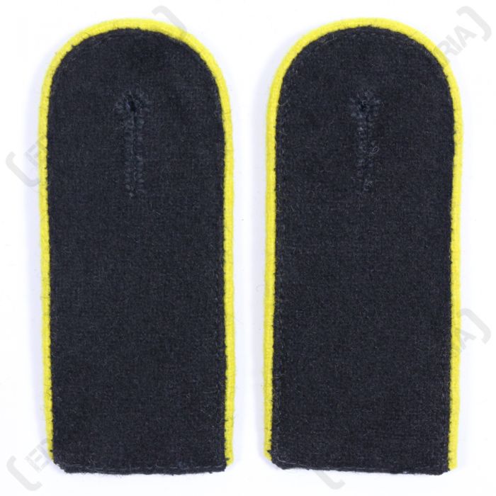 Waffen SS EM Shoulder Boards (Gold Yellow piped) - Epic Militaria