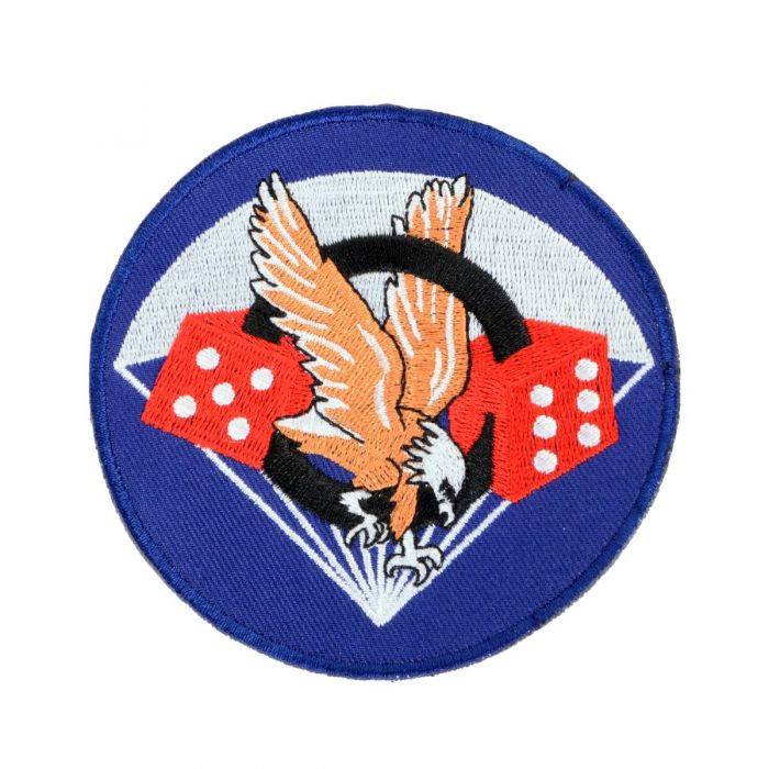 WW2 US 506th PIR Para-Dice Pocket Patch - Gold Thread - Epic Militaria