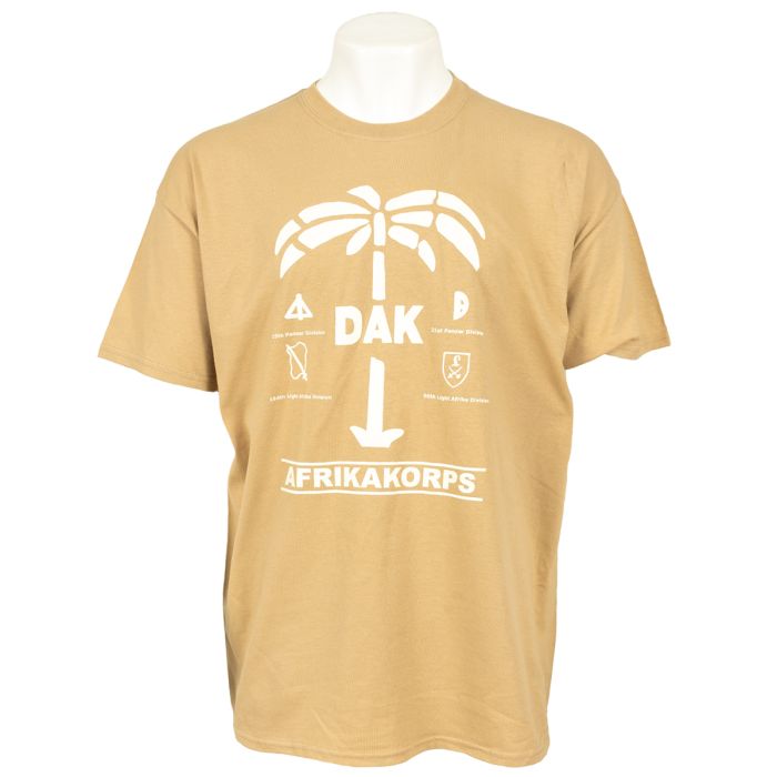 German DAK Large Logo T-Shirt - Sand - Epic Militaria