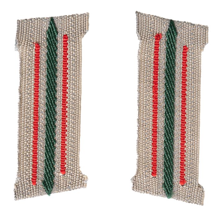 WW2 German Pre-Made Bevo Litzen Collar Tabs – Artillery - Epic Militaria