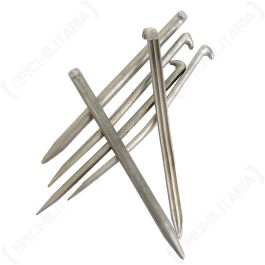 Original German Army 25cm Aluminium Tent Peg - Grade 1 - Pack of 5 ...