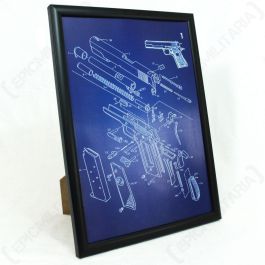 US Colt 1911 Pistol Framed Print - Epic Militaria