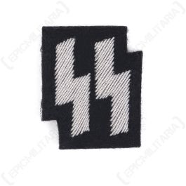 SS Emblem Black - Silver wire - Epic Militaria