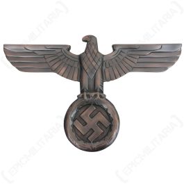 WW2 German Wall Eagle - Antique Bronze - Epic Militaria