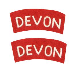 Devon Regiment Shoulder Titles - Epic Militaria