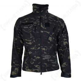SCU Softshell Jacket - Multitarn Black - Epic Militaria