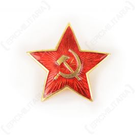 Soviet Red Star Pin Badge - Large - Epic Militaria