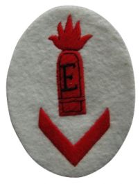 Kriegsmarine Gun Commander Leader Specialist Trade Badge - red on white ...