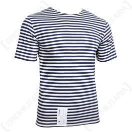Genuine Russian Navy T-SHIRT - NAVY Blue Stripes - Epic Militaria