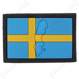 PVC Sweden Flag Patch - Epic Militaria