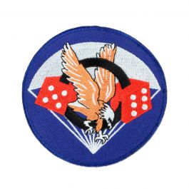 WW2 US 506th PIR Para-Dice Pocket Patch - Gold Thread - Epic Militaria