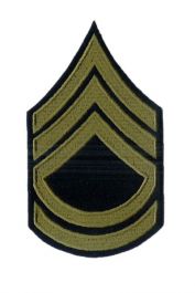 Technical Sergeant Stripes Olive - Epic Militaria